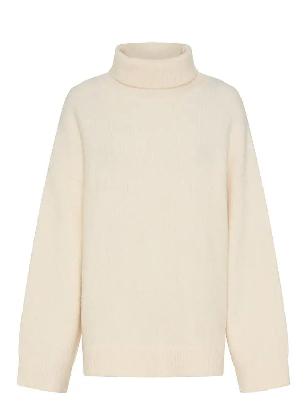 Anna Quan Aspen Knit Turtleneck Sweater - Ivory