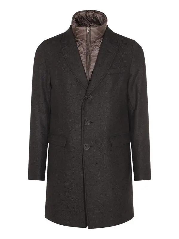 Herno Midi Length Coat - Grey