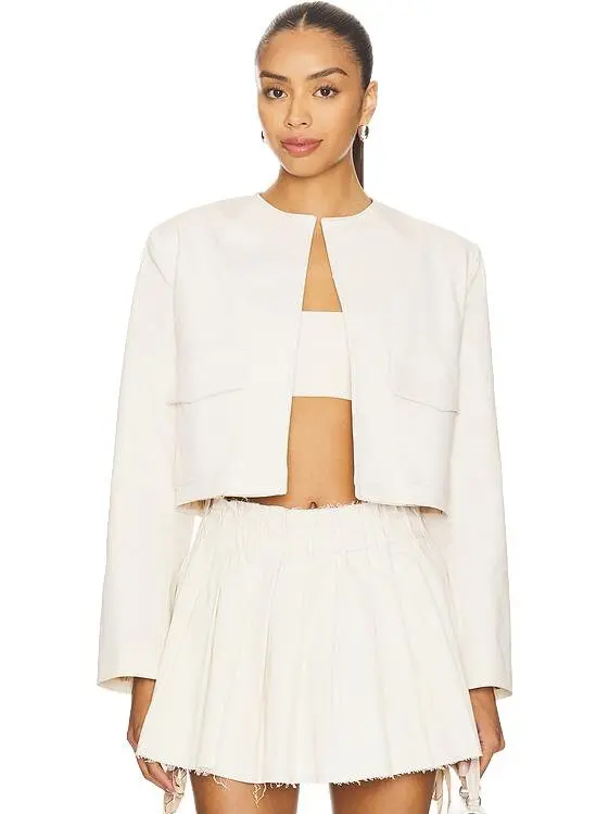 MILKWHITE Crop Jacket - Ivory