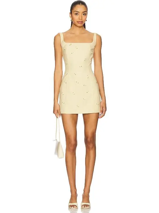MILKWHITE Mini Dress With Bows - Yellow