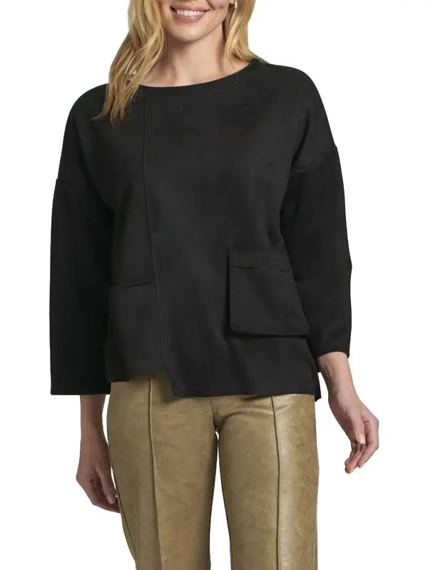 APNY Asymmetric Pullover - Black