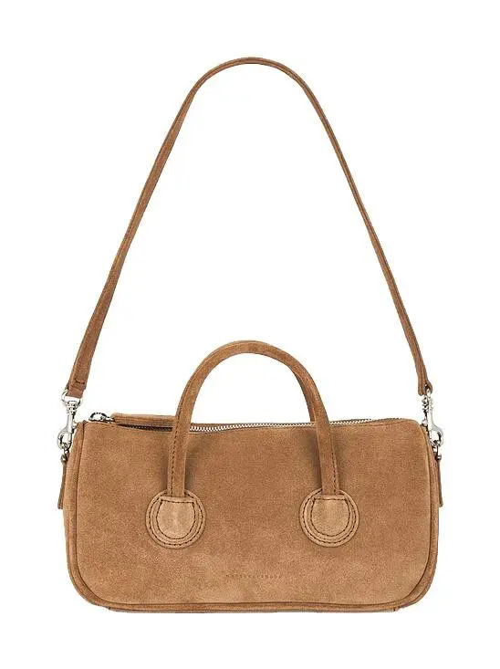 MARGESHERWOOD Zipper Small Bag - Cappuccino Suede