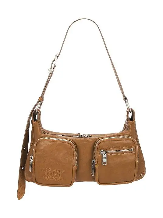 MARGESHERWOOD Outpocket Hobo Bag - Vintage Camel Washed Nappa
