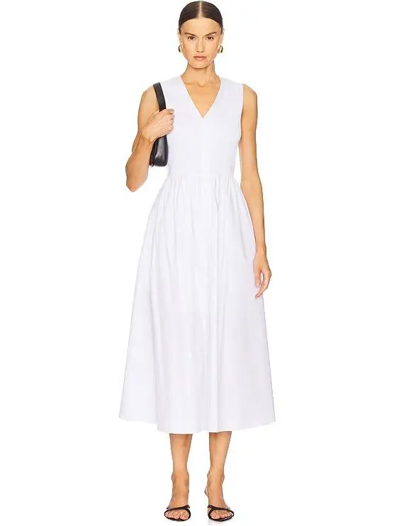 LA LIGNE Poplin Dress - White
