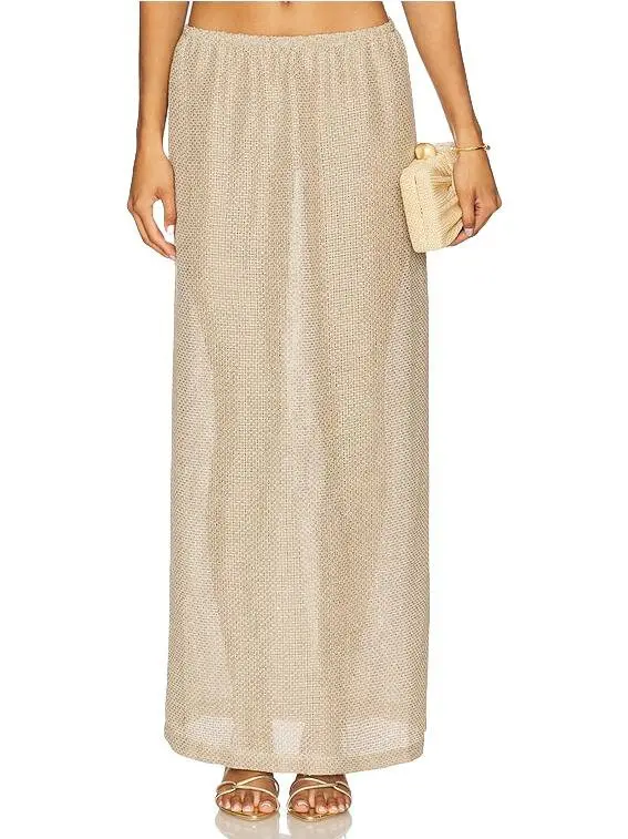 LESET Stella Maxi Skirt - Dune