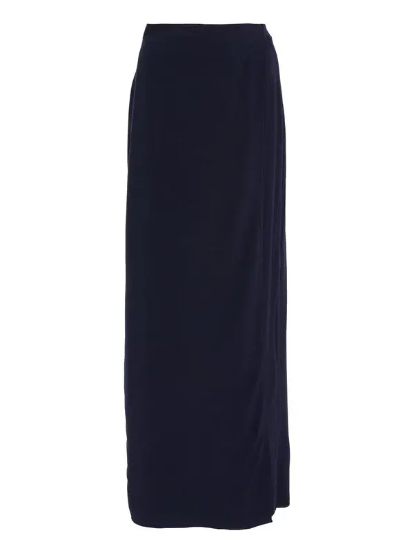 ANEMOS Maxi Wrap Skirt - Navy