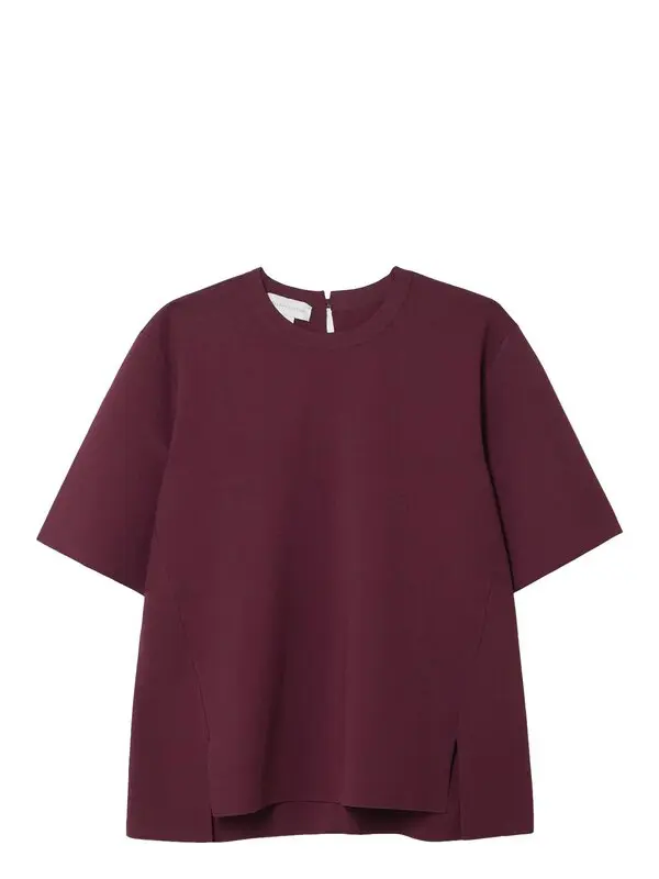Stella McCartney Knitted T-shirt - Burgundy