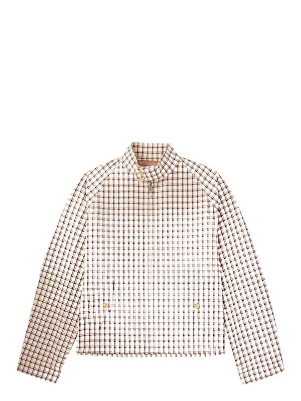 Valentino Garavani Checked Cotton-twill Jacket - Neutrals