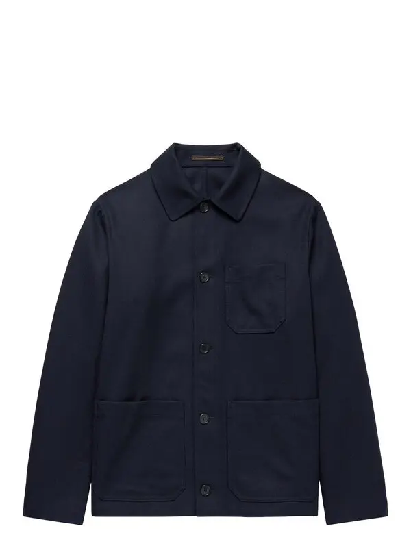SLOWEAR Incotex Twill Chore Jacket - Blue