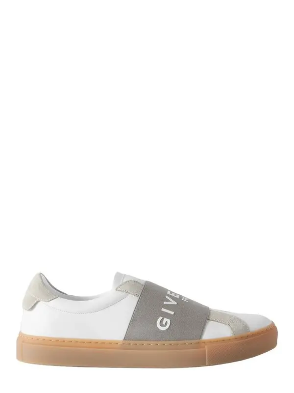 Givenchy Urban Street Logo Appliquéd Slip-on Sneakers - White