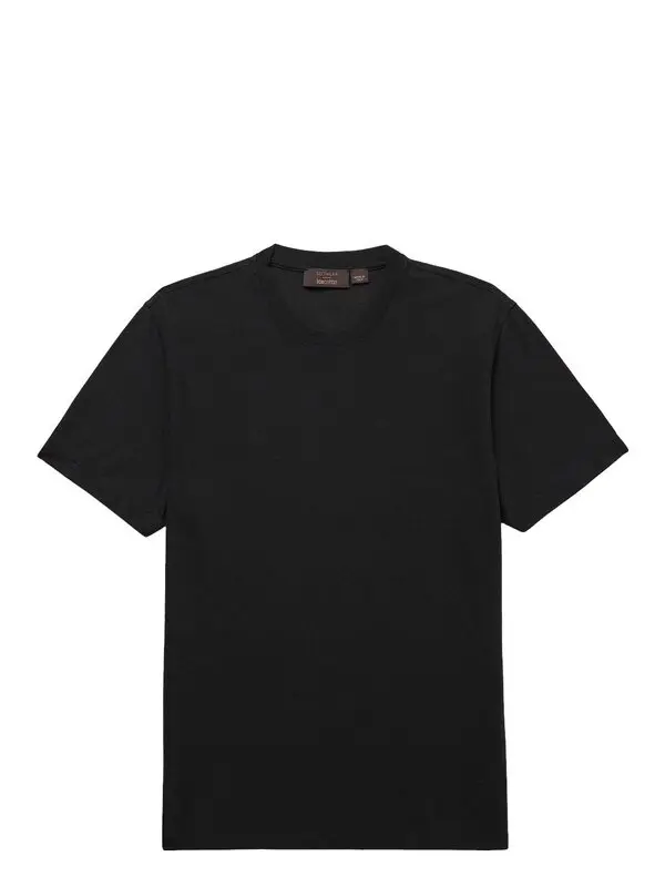 SLOWEAR Incotex Zanone Slim-fit Icecotton T-shirt - Black