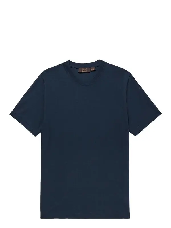 SLOWEAR Incotex Zanone Slim-fit Icecotton T-shirt - Blue