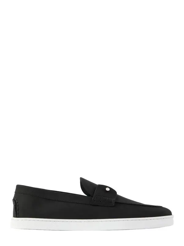 CHRISTIAN LOUBOUTIN Chambeliboat Nubuck Loafers - Black