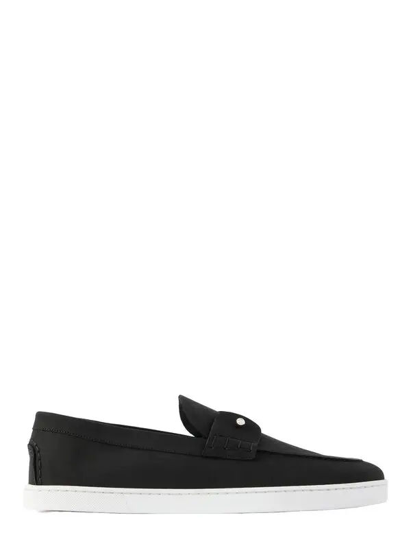 CHRISTIAN LOUBOUTIN Chambeliboat Nubuck Loafers - Black