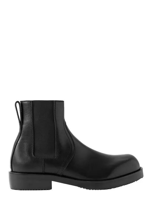 Dries Van Noten Leather Chelsea Boots - Black