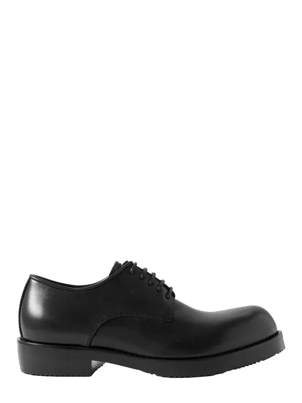 Dries Van Noten Leather Derby Shoes - Black