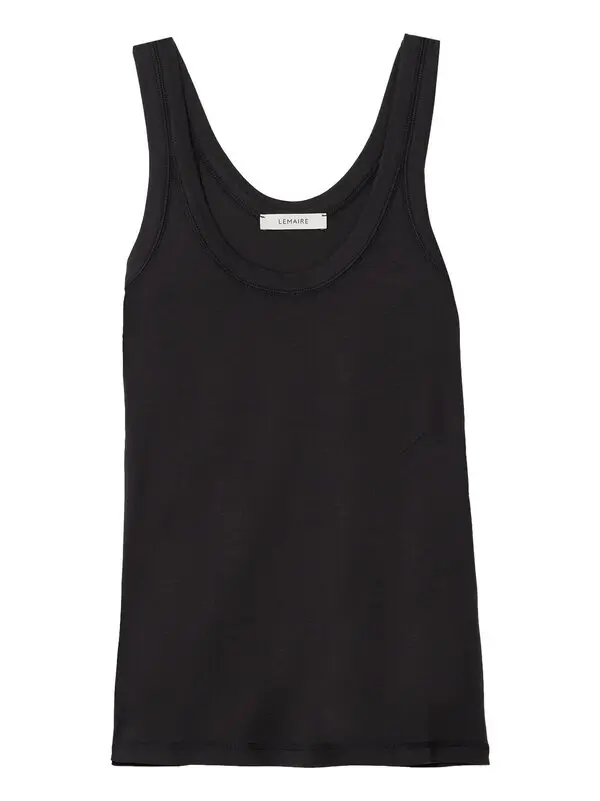 LEMAIRE Organic Cotton Tank - Black
