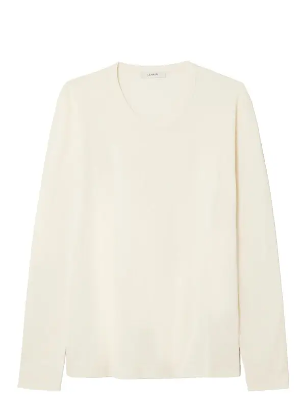 LEMAIRE Organic Cotton-jersey T-shirt - Cream