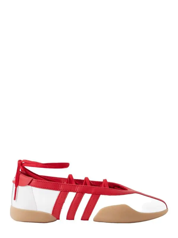 ADIDAS ORIGINALS Taekwondo Mei Ballet Leather Sneakers - Red