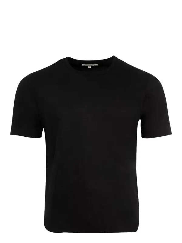 MERZ B. SCHWANEN Crew-neck Cotton T-shirt - Black