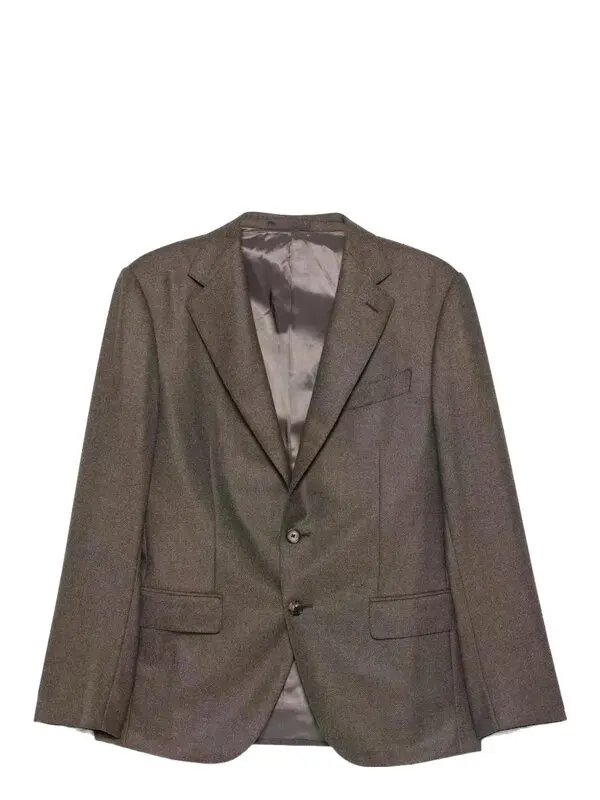 Caruso Buttoned Wool-cashmere Jacket - Brown