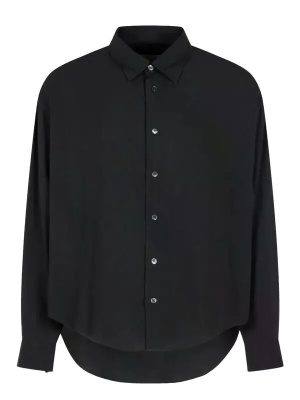 Ami Embroidered Logo Shirt - Black