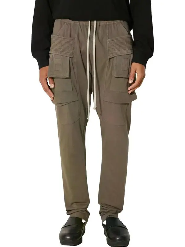 Rick Owens Cargo-pocket Drawstring Trousers - Brown