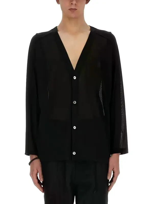 Needles V-neck Button Cardigan - Black