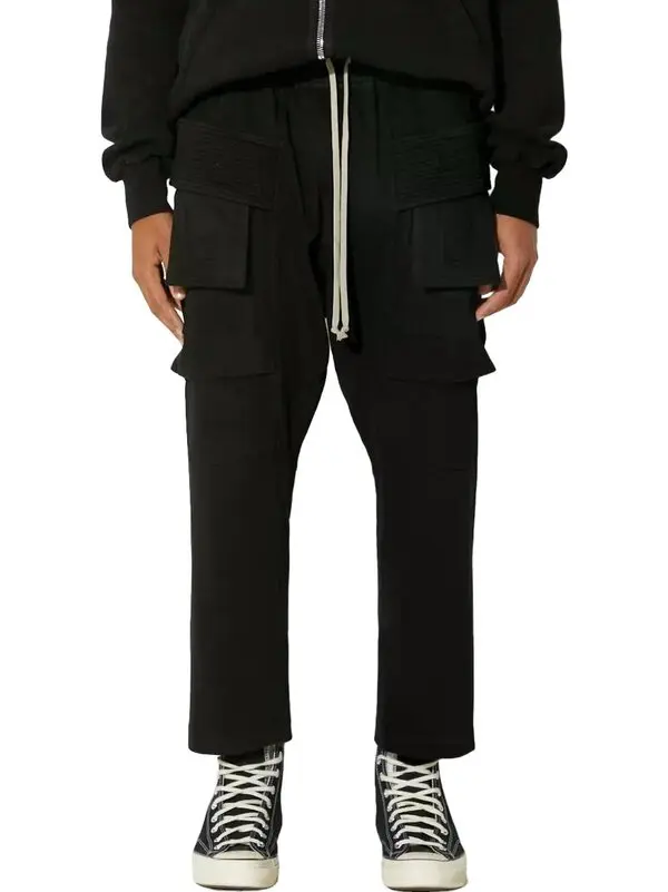 Rick Owens Cargo Pocket Panel Trousers - Black