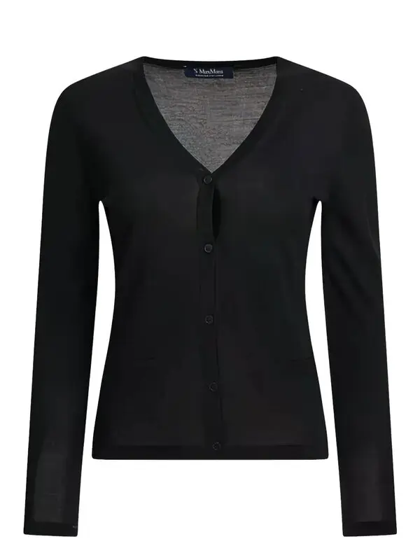 Max Mara V-neck Button Cardigan - Black