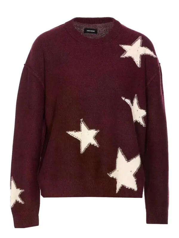 Zadig&Voltaire Patterned Cashmere Sweater - Red