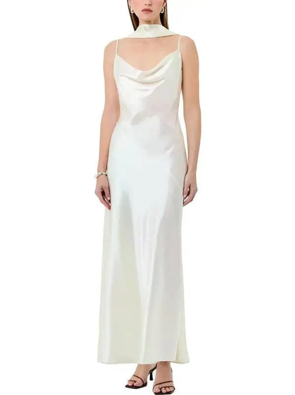 NICHOLAS Geneva Cowl-neck Dress - Neutrals
