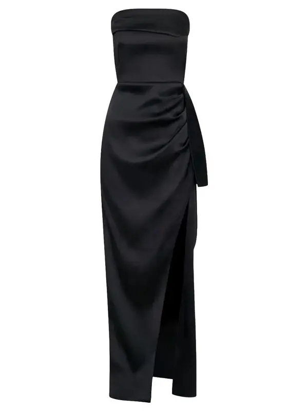NICHOLAS Erelyn Strapless Maxi Dress - Black