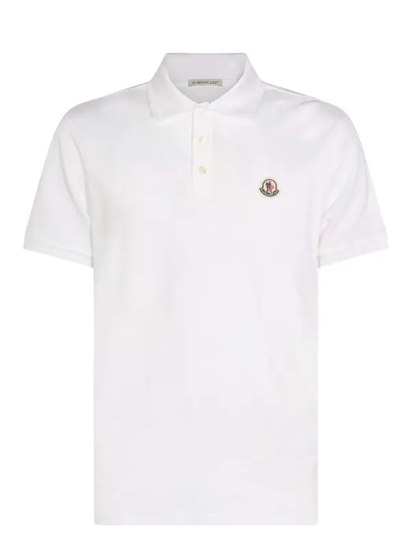 Moncler Logo-patch Polo Shirt - White