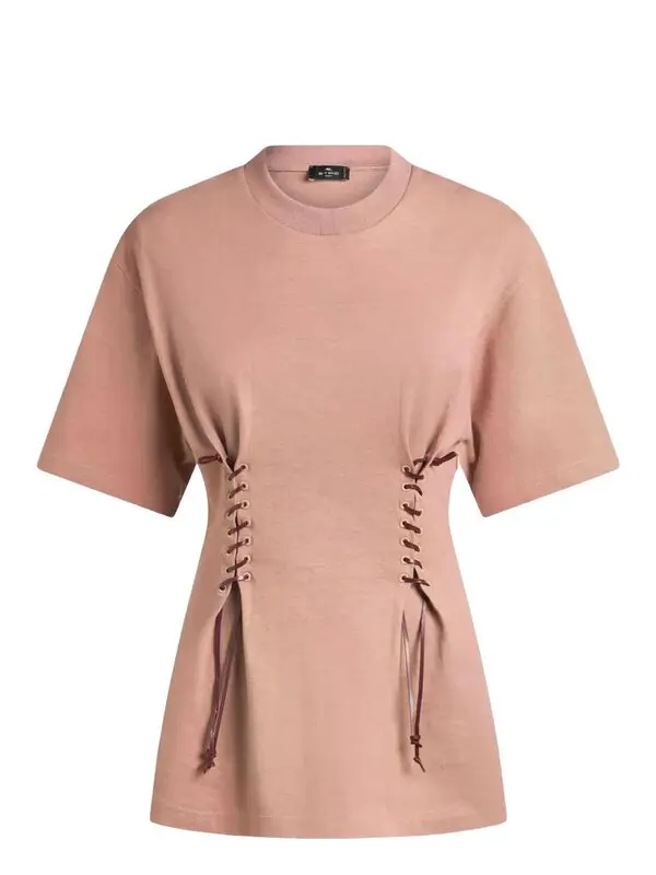Etro Laced Side T-shirt - Pink
