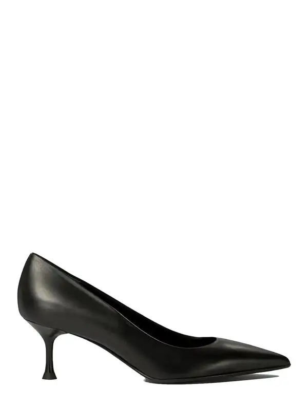 SERGIO LEVANTESI Ella Pointed-toe Leather Pumps - Black
