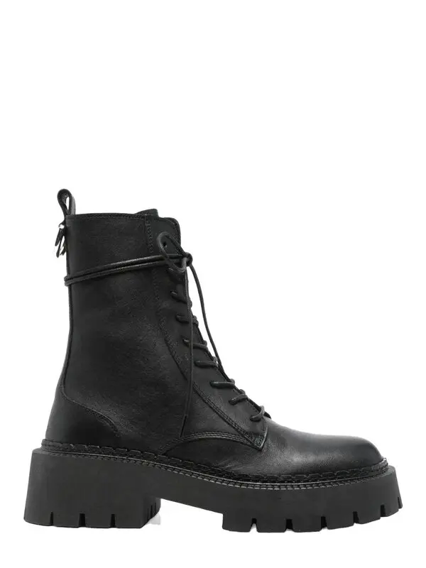 VIC MATIE Lace-up Combat Boots - Black