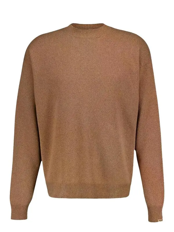 Balenciaga Round-neck Ribbed Jumper - Brown