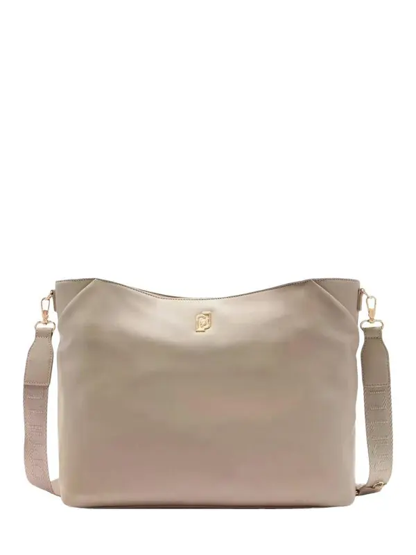 Liu Jo Logo-plaque Shoulder Bag With Adjustable Strap - Neutrals