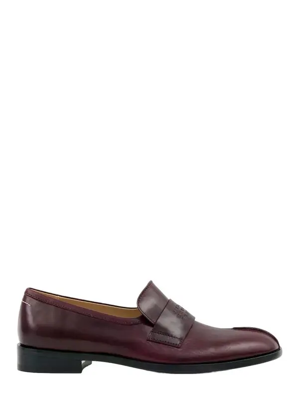 MAISON MARGIELA Leather Loafers - Red