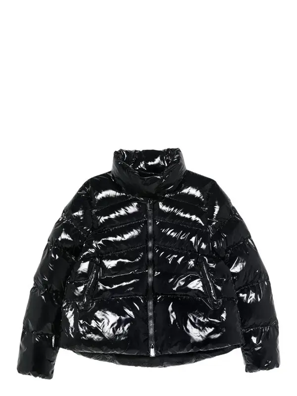 Pinko Zip-up Puffer Jacket - Black