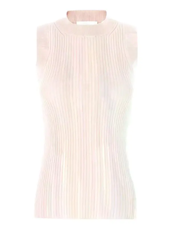 Sportmax Ribbed Sleeveless Top - Pink