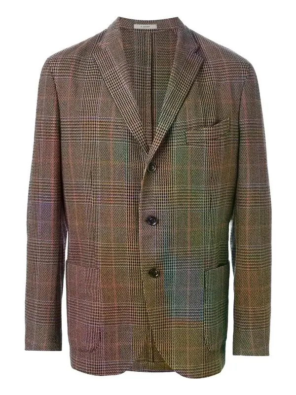 Boglioli Prince Of Wales Check Blazer - Brown