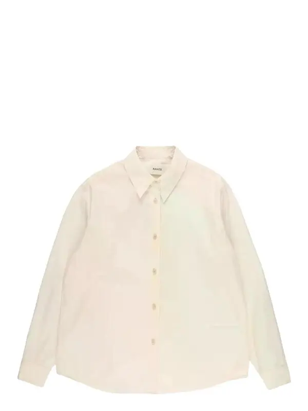 Khaite Argo Button-down Shirt - Neutrals