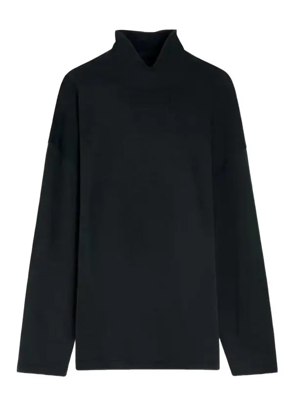 LEMAIRE Mock-neck Long-sleeve T-shirt - Bk Black