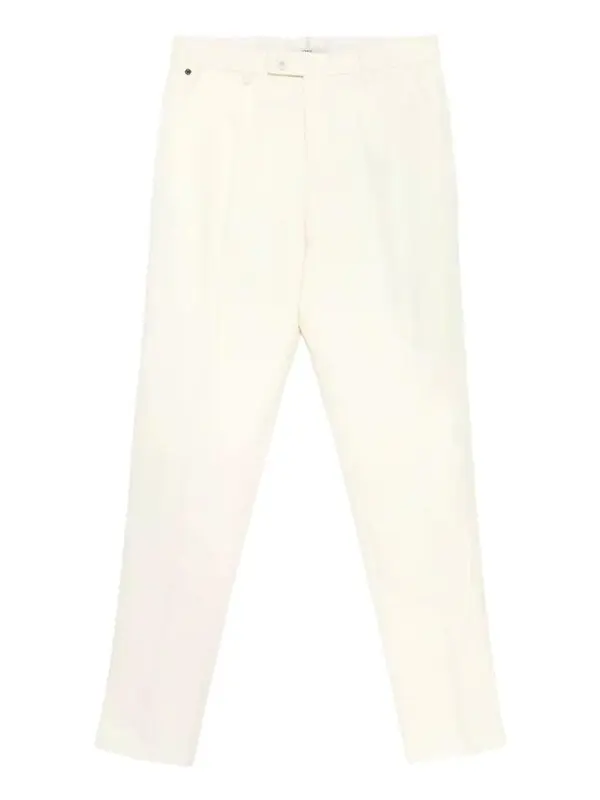 GTA Pleated Wool Trousers - Neutrals