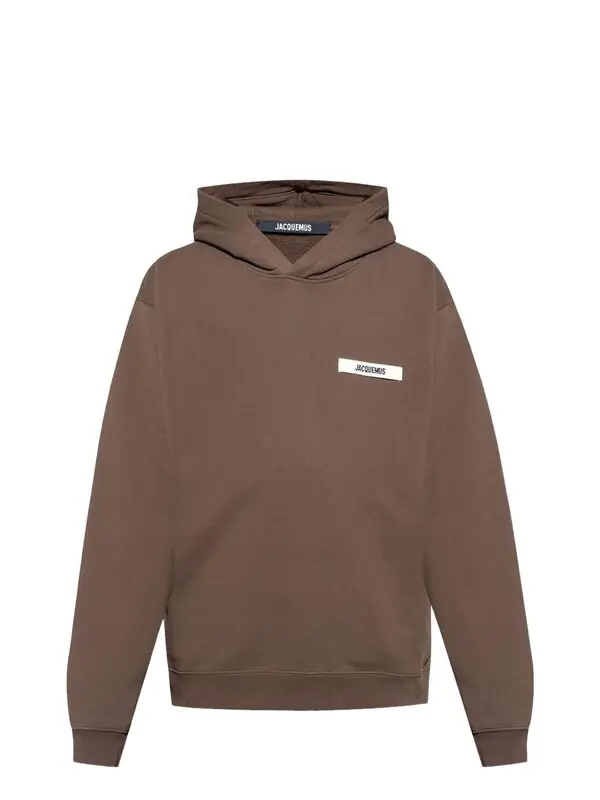 Jacquemus Relaxed Fit Logo Patch Sweatshirt - Brown