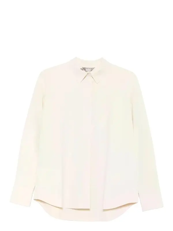 Max Mara Long-sleeve Collared Shirt - Neutrals