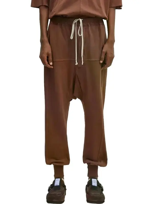 Rick Owens Drawstring Drop-crotch Trousers - Brown