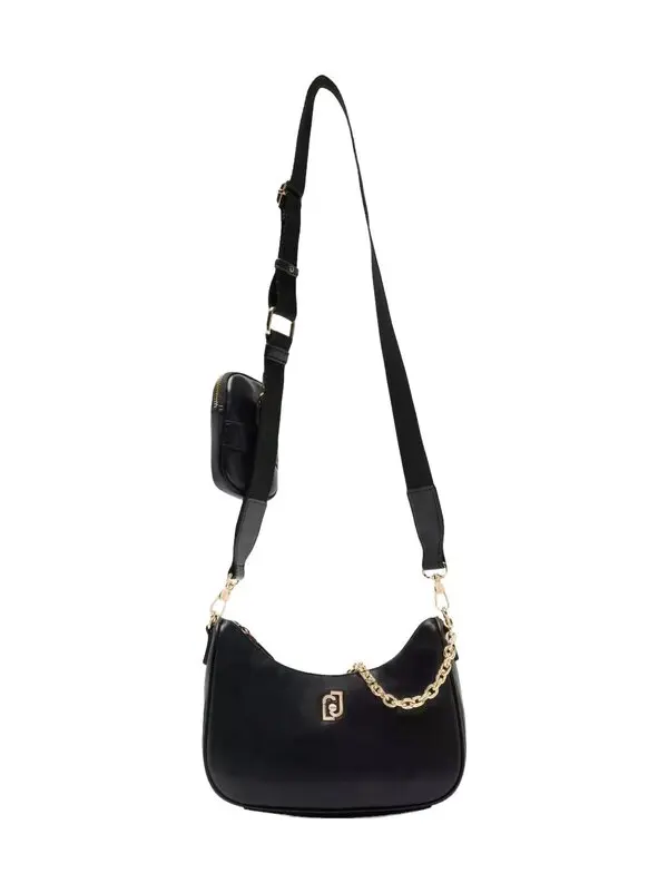 Liu Jo Small Chain-detail Crescent Shoulder Bag - Black